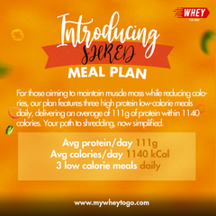 Shred Meal Plan - WHEY TO GO